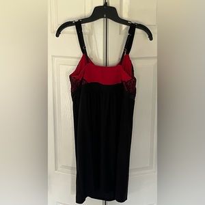 Soma | Intimates & Sleepwear | Soma Dress Women Medium Red Black Lace ...